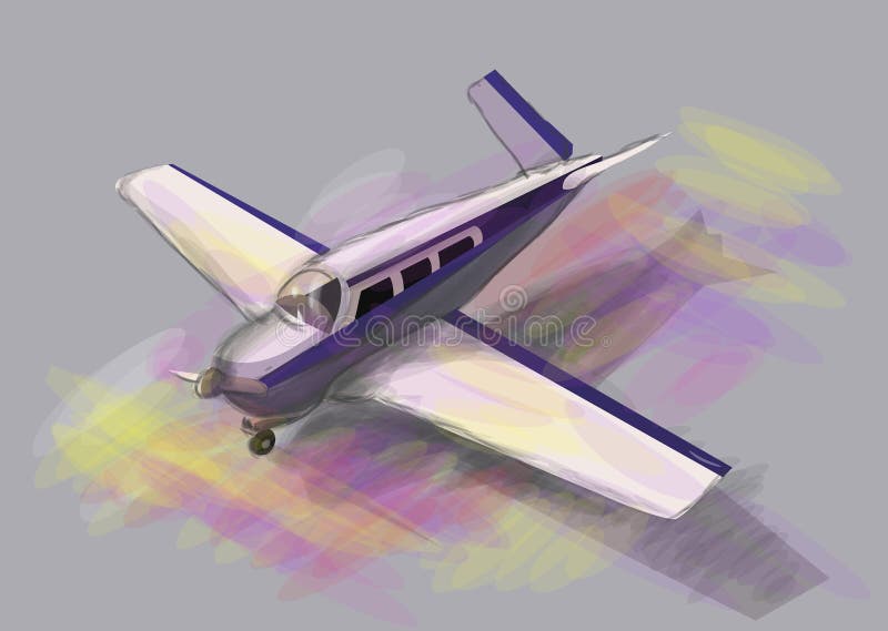 Vector Low Poly Small Airplane Stock Illustration - Illustration of ...