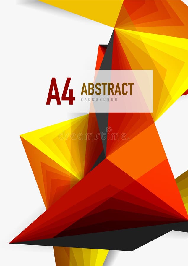 Vector Low Poly Style 3d Triangle Line Stock Vector - Illustration of ...