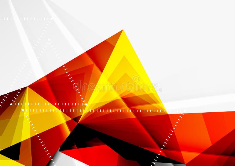 Vector Low Poly Style 3d Triangle Line Stock Vector - Illustration of ...
