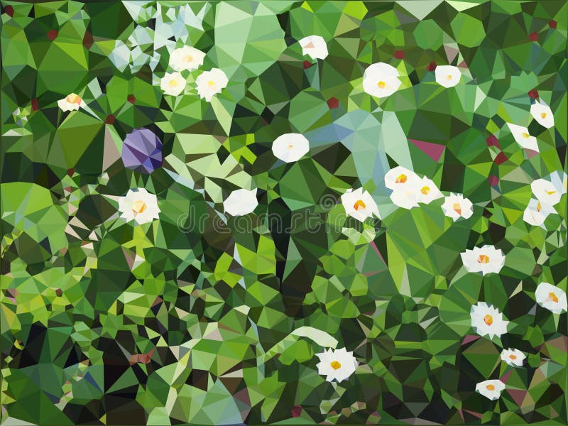 Vector Low Poly Summer Background Stock Vector - Illustration of poly ...