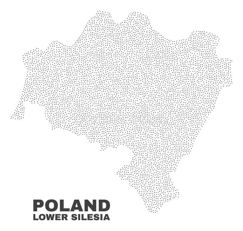 Vector Lower Silesian Voivodeship Map Of Points Stock Vector ...