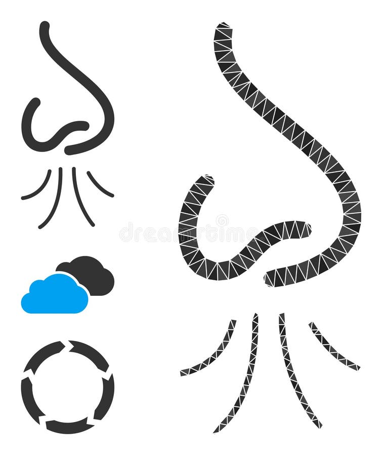 Vector Lowpoly Nose Sniffing Icon and Similar Icons Stock Vector ...