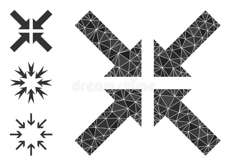 Vector Lowpoly Pressure Arrows Icon and Similar Icons Stock Vector ...