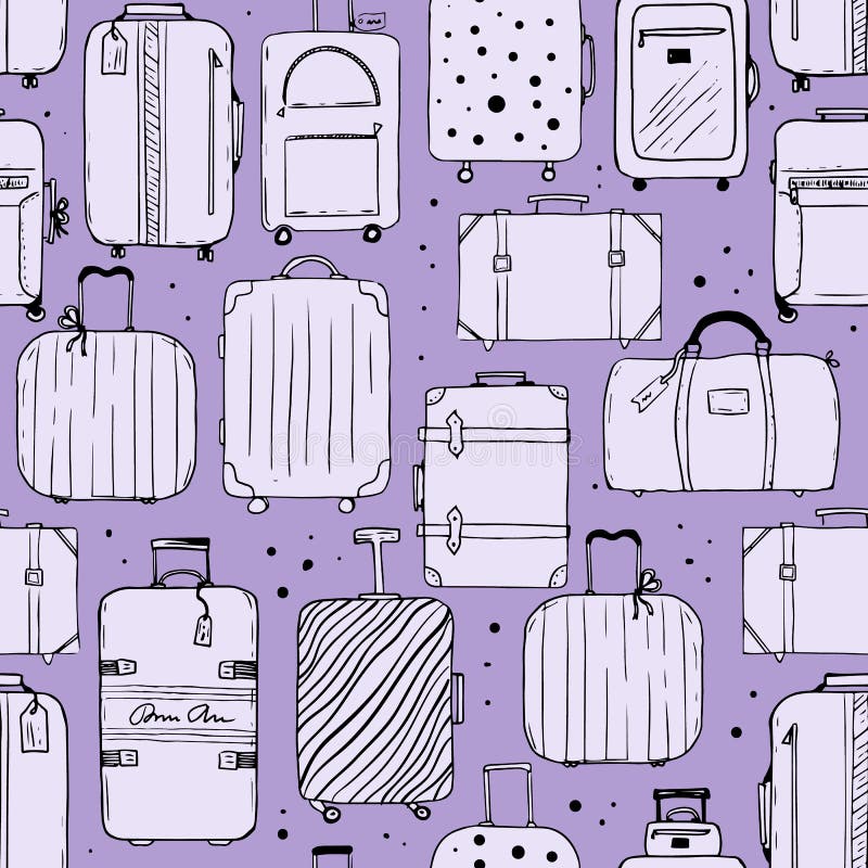 Luggages Pattern Stock Illustrations – 20 Luggages Pattern Stock ...
