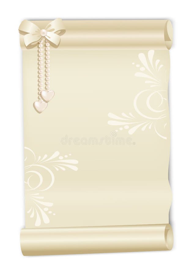 Vector Luxurious Roll Paper Stock Vector - Illustration of space ...