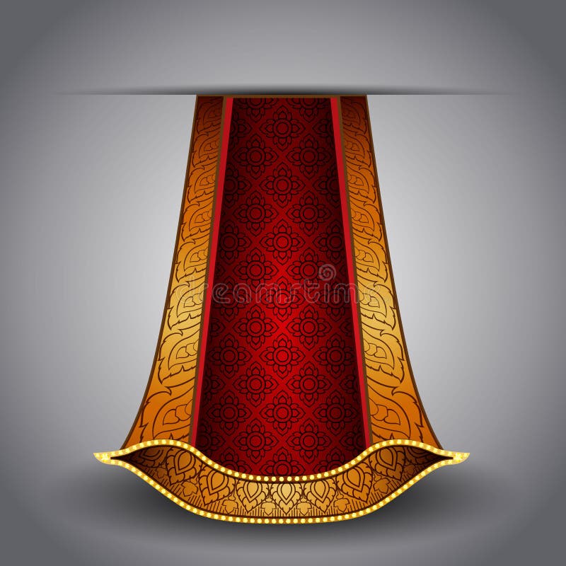 Vector Luxurious Royal Gold-red Fabric Stock Vector - Illustration of ...