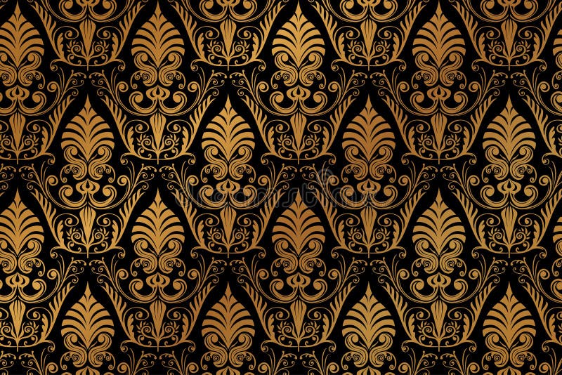 Vector Luxury Baroque Pattern Stock Vector - Illustration of elegant ...