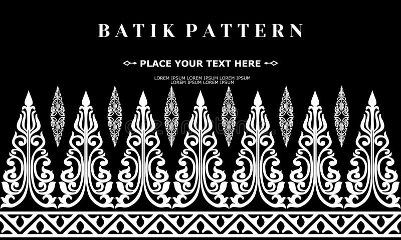 Vector Luxury and Elegant Traditional Batik Ornament Pattern Stock ...