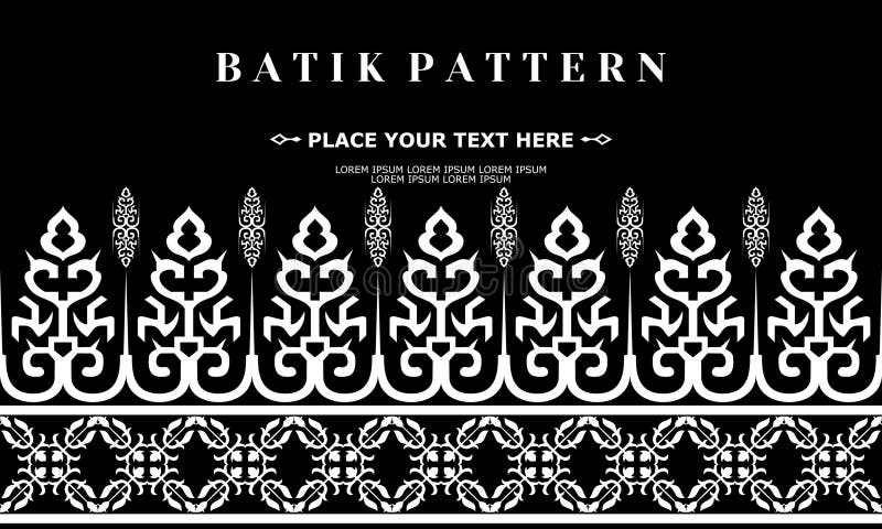 Vector Luxury and Elegant Traditional Batik Ornament Pattern Stock ...