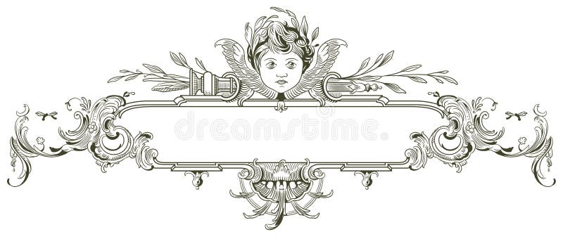 Luxury Vector Frame with Border in Rococo Style Stock Vector ...