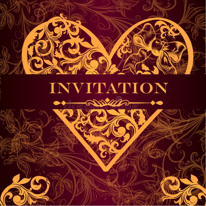 Vector Luxury Royal Invitation Card for Design Stock Vector ...