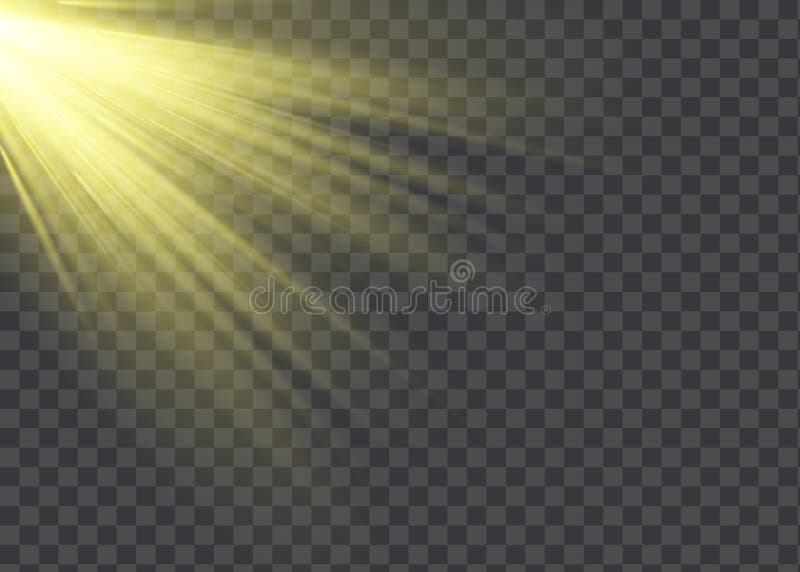 Vector Luz Solar Transparente Lente Especial Flash Efecto De Luz ...