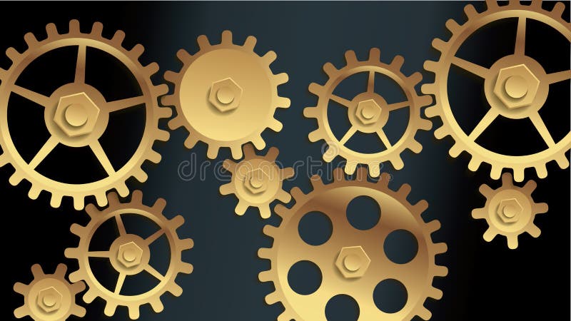 Vector machine gears stock vector. Illustration of engine - 42609591