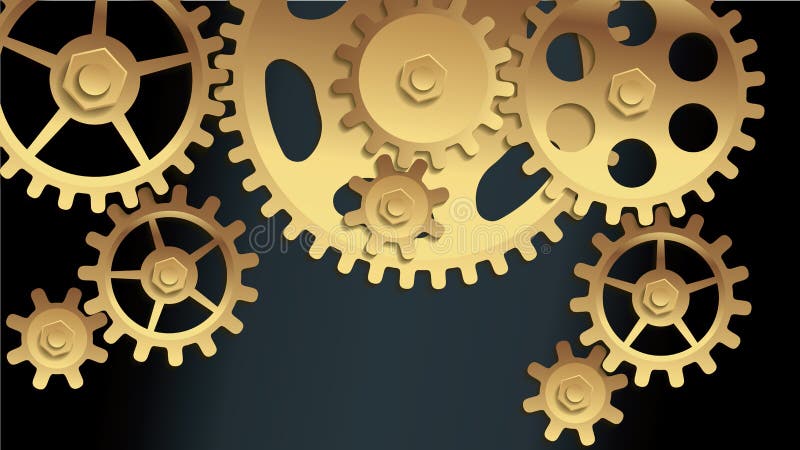 Vector machine gears stock vector. Illustration of equipment - 42609625