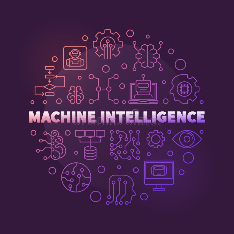 Machine Intelligence stock illustration. Illustration of high - 22354583