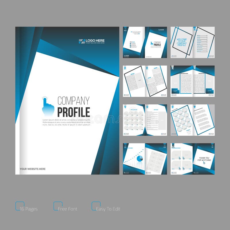 Vector Made Company Profile Design Stock Illustration - Illustration of ...