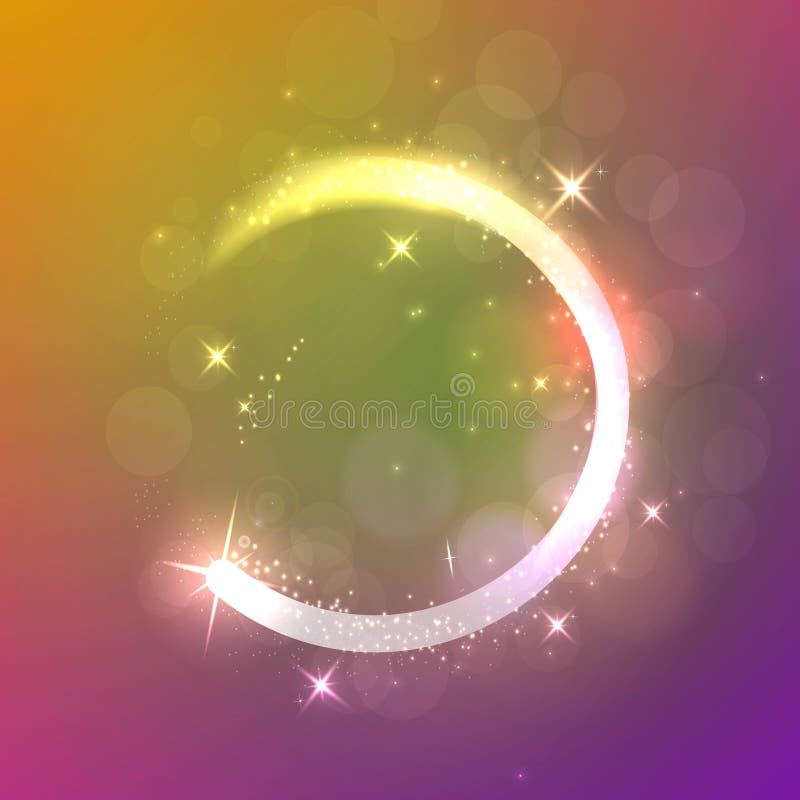 Vector Magic Background Circular Banner, Magic Concept. Stock Vector ...