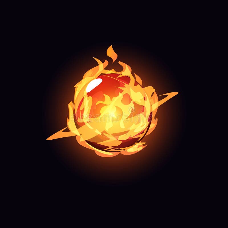 Vector Magic Ball with a Glowing Motion Trail on an Isolated Background ...