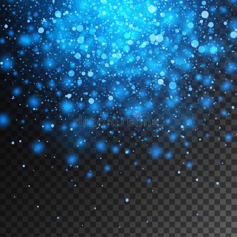 Vector Magic Blue Glow Light Effect Isolated on Transparent Background ...