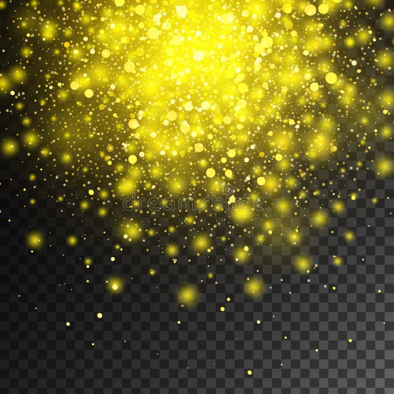 Vector Magic Gold Glow Light Effect Stock Vector - Illustration of ...