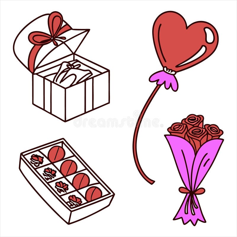 Vector Magic: Heart with Wings, Music Notes, and Gift Symbols. Stock ...