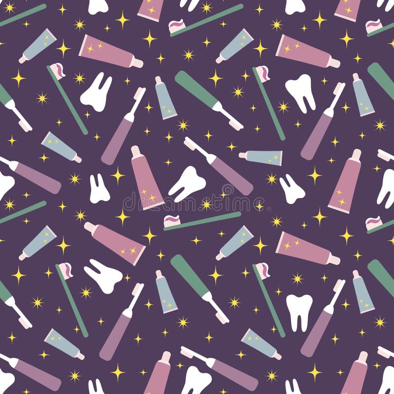 Magic Tooth Fairy Gold Coin. Cartoon Vector Fairy Tale Pattern. Stock ...