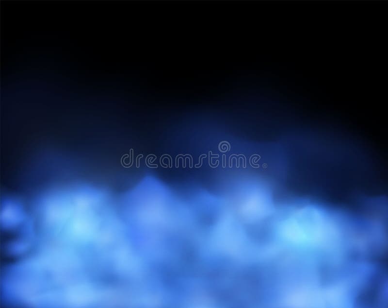 Vector Magical Blue Fog Effect that Creates a Cloudy Haze with Light ...