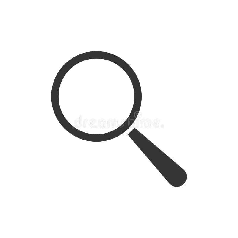 Vector Magnifier icon stock illustration. Illustration of enlarge ...