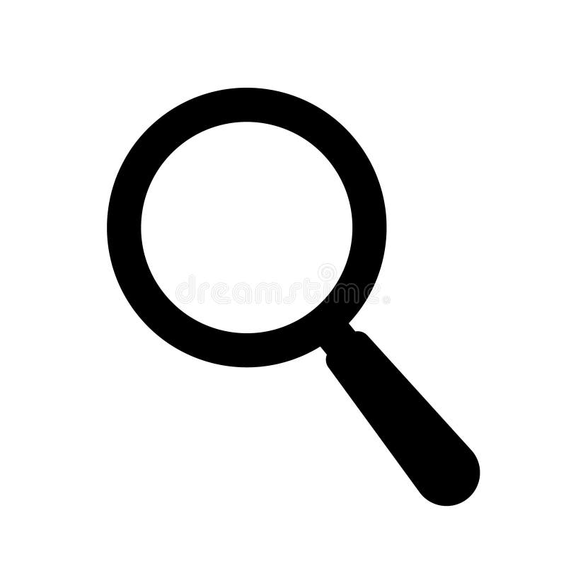 Vector magnifier icon stock vector. Illustration of magnifying - 154034582
