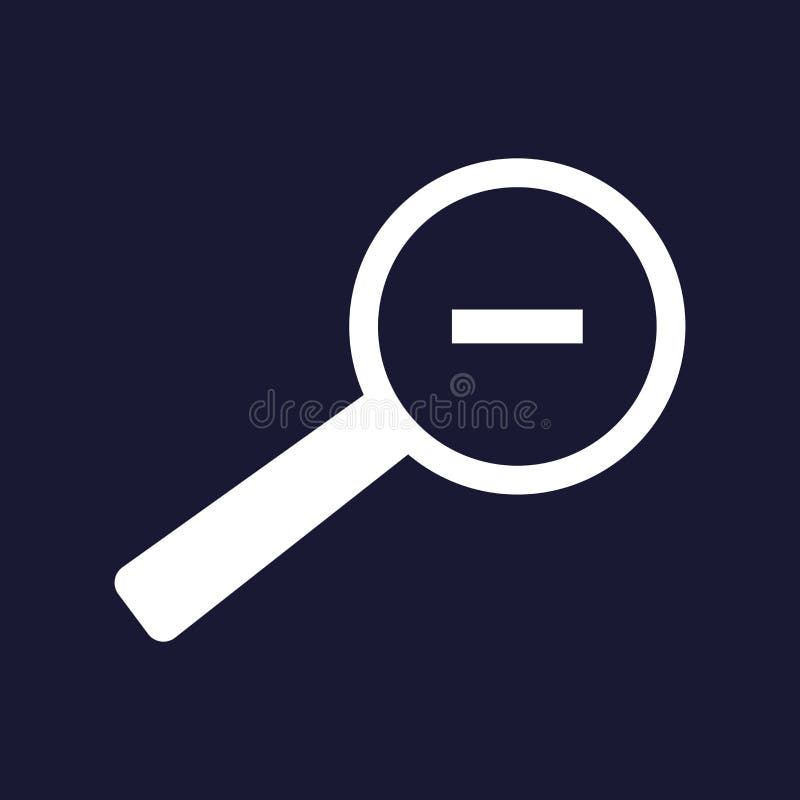 Vector of the Magnifying Glass, Object Decrease, Distance Stock Vector - Illustration of search ...