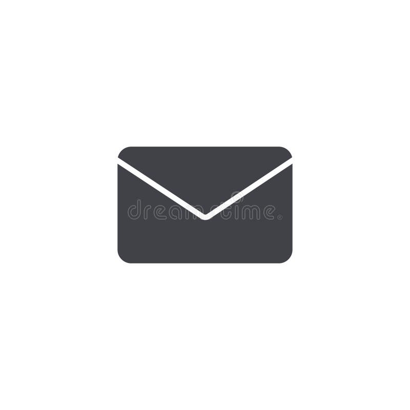 Vector Mail Icon. Envelope Symbol Shape Element for Design Interface ...