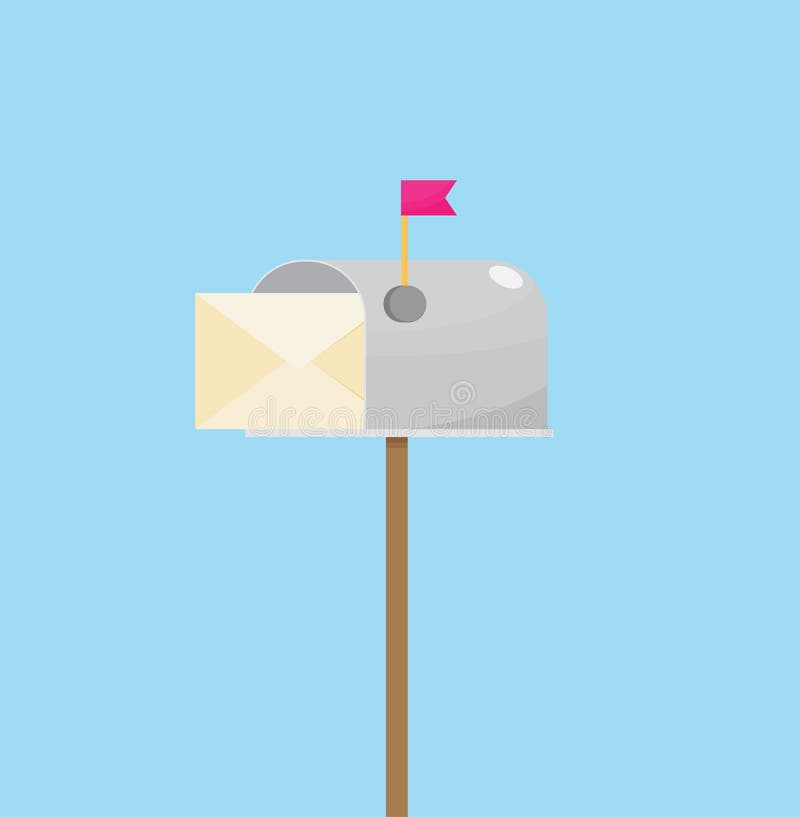 Vector Mailbox with a the Crying Mascot Stock Vector - Illustration of ...