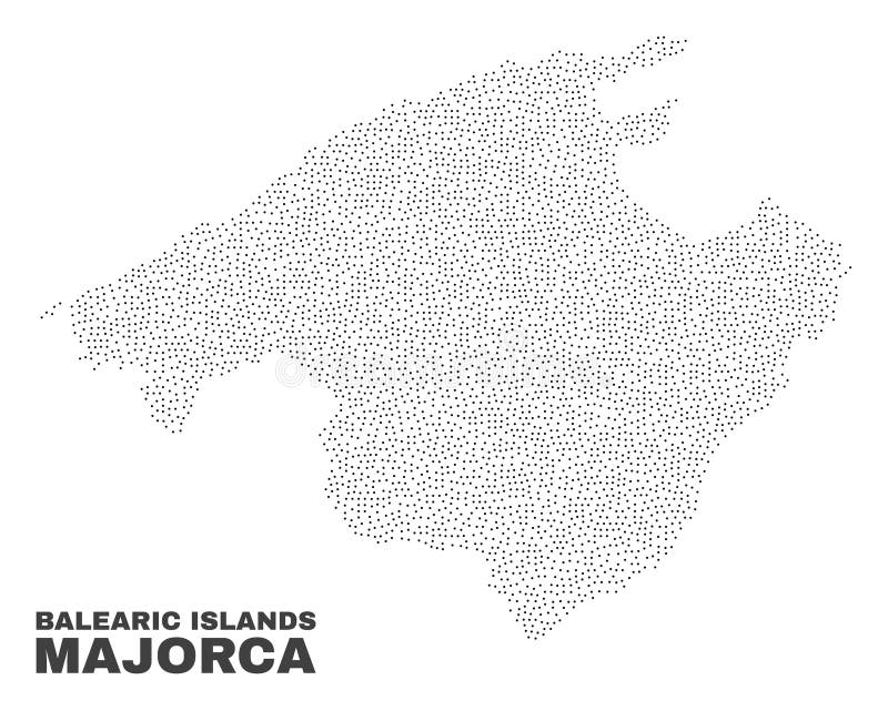 Vector Majorca Map of Dots stock vector. Illustration of island - 139143076