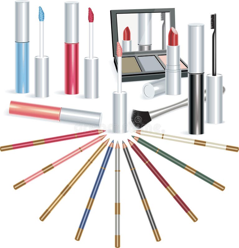 Makeup Objects Stock Illustrations – 6,661 Makeup Objects Stock ...