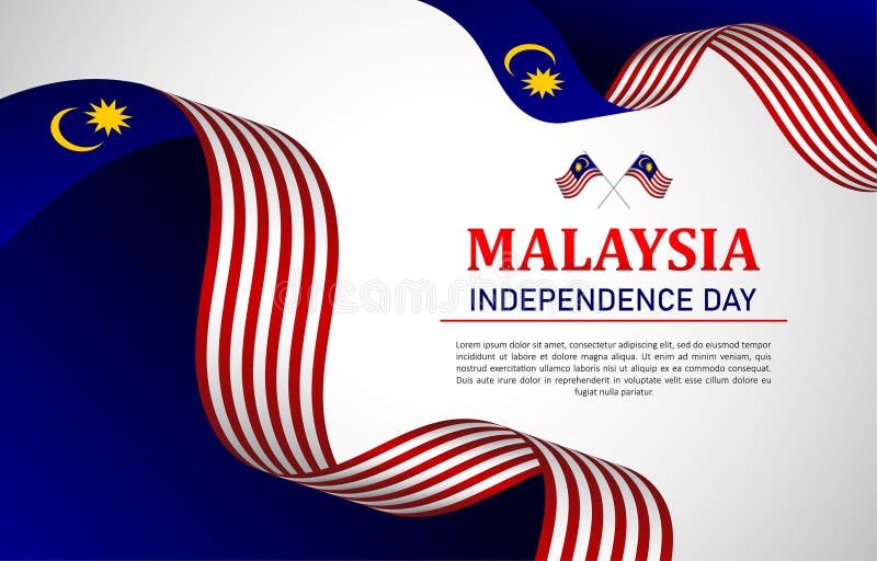 Vector of Malaysia Independence Day Background Stock Illustration ...