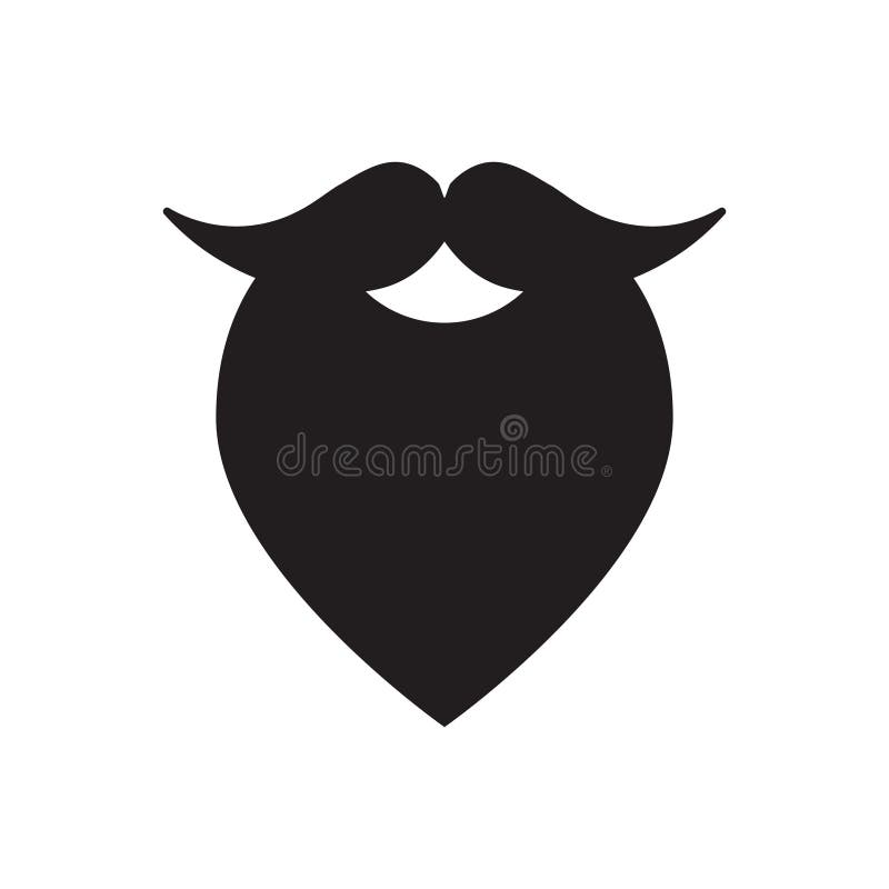 Vector Male Beard and Mustache Stock Vector - Illustration of bearded ...