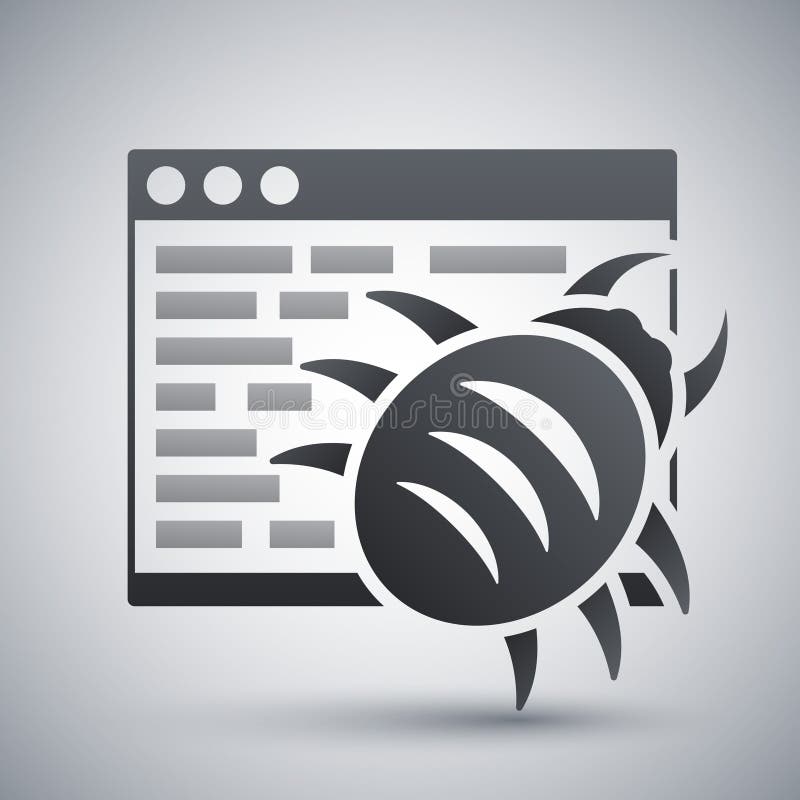 Bug Malware Icon Which Can Easily Modify or Edit Stock Vector ...