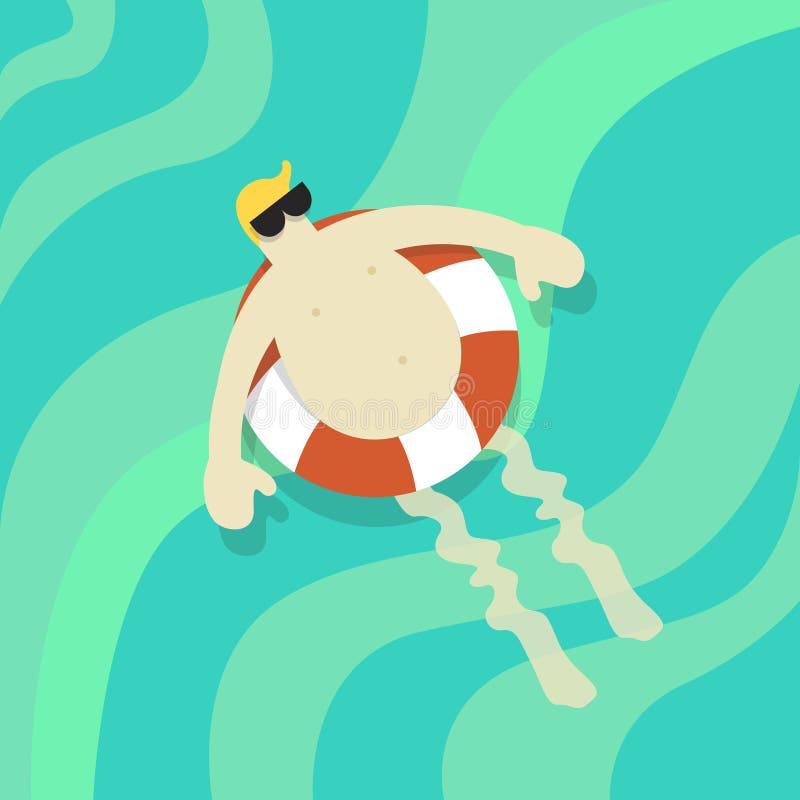 Man Floating Beach Stock Illustrations – 421 Man Floating Beach Stock ...
