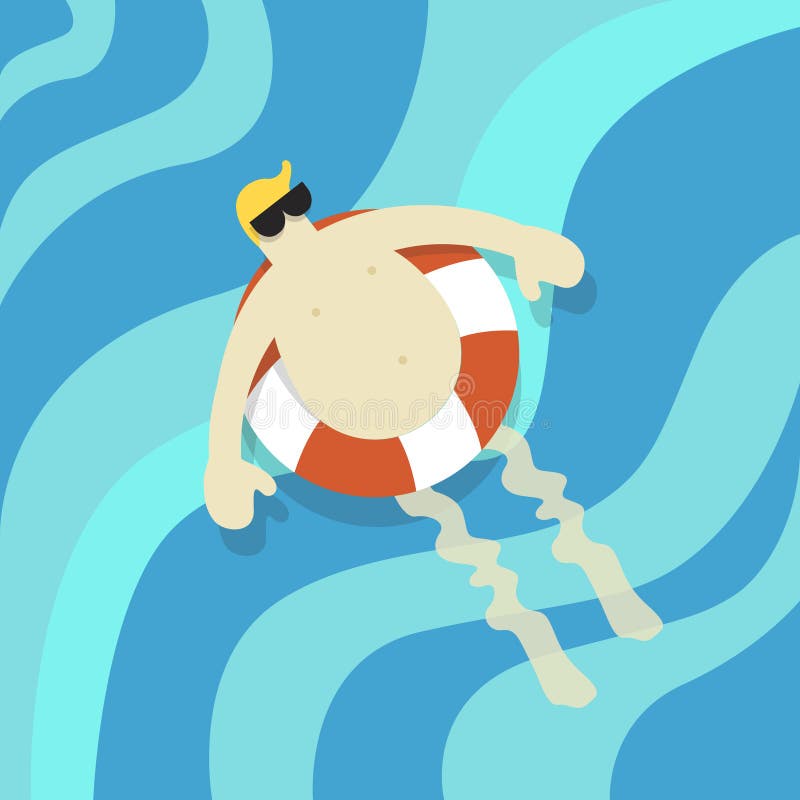 Man Floating Beach Stock Illustrations – 742 Man Floating Beach Stock ...