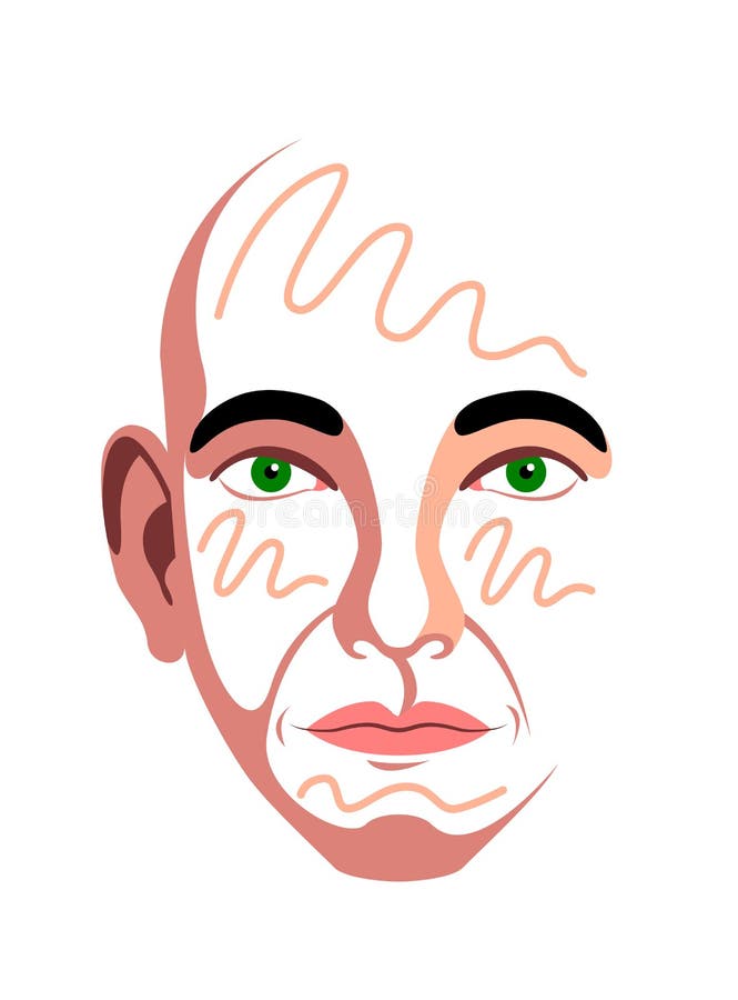 Vector Man in Graphic Style Stock Illustration - Illustration of ...