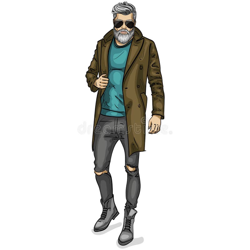 Vector man model dressed stock vector. Illustration of dummy - 107498797