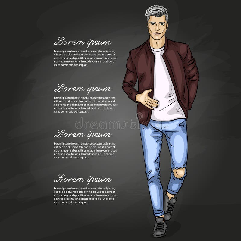 Vector man model stock vector. Illustration of manikin - 108084281