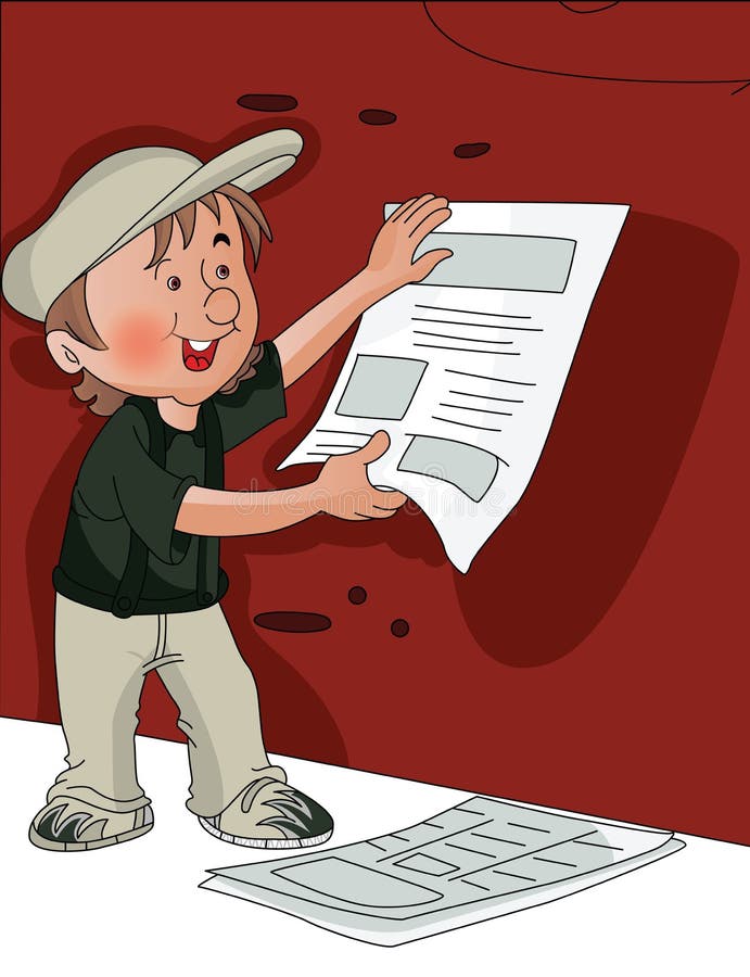 Wall Pasting Stock Illustrations – 415 Wall Pasting Stock Illustrations ...