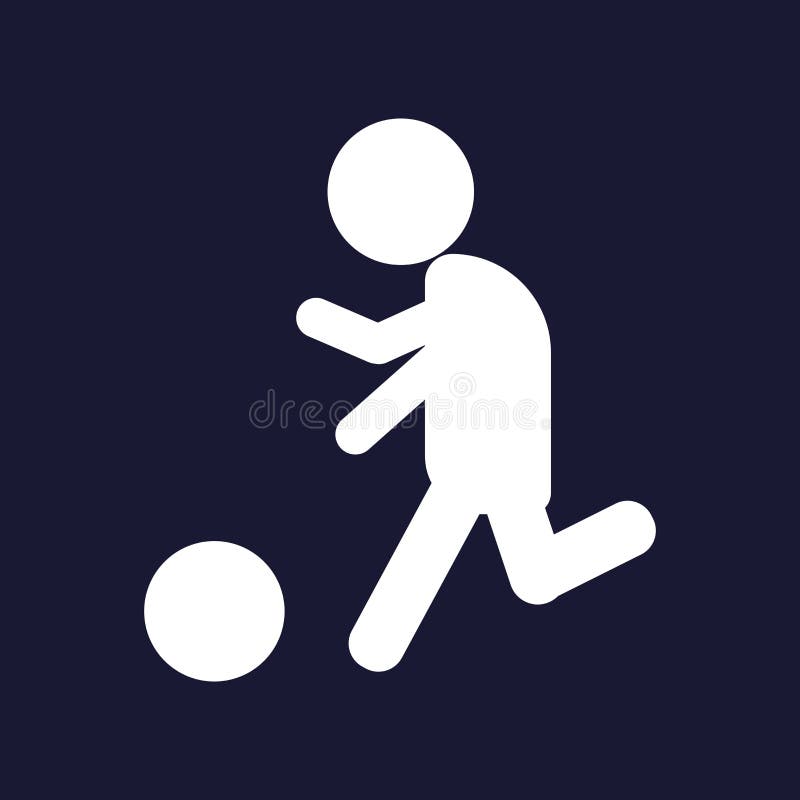 Vector Man Playing Ball. Soccer Player. Football Player. Stock Vector ...
