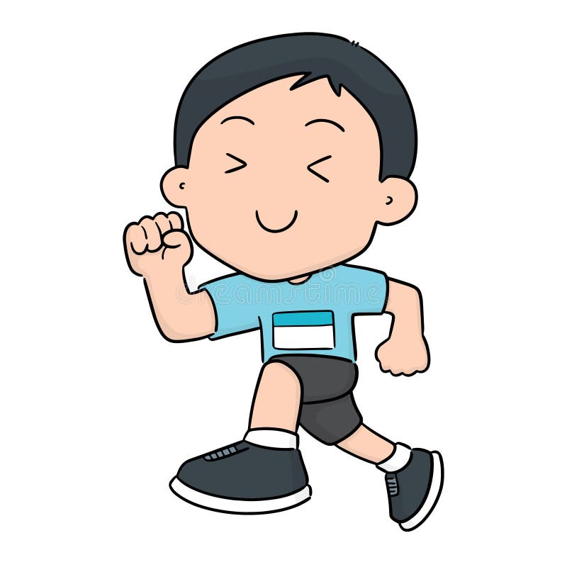 Drawing A Cartoon Running Man