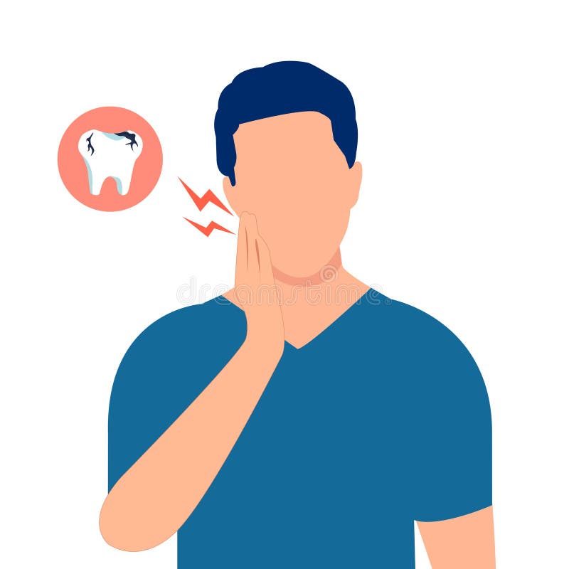 Toothache Isolated Cartoon Vector Illustration. Stock Vector ...