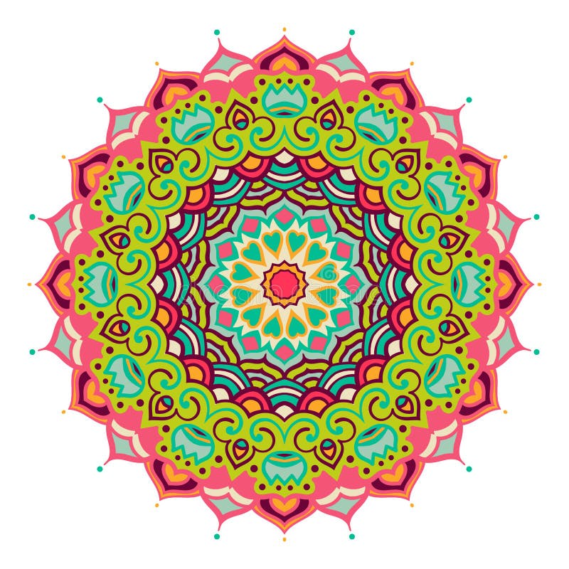 Vector mandala ornament stock vector. Illustration of decor - 59302182