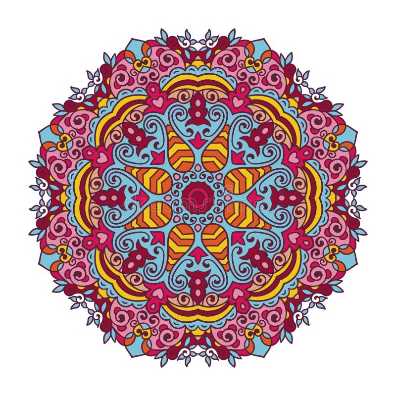 Vector mandala ornament stock vector. Illustration of decorative - 66669110