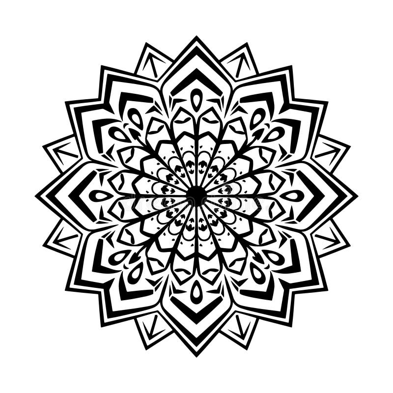 The Art of Silhouettes Vector with Mandala Pattern Stock Vector ...