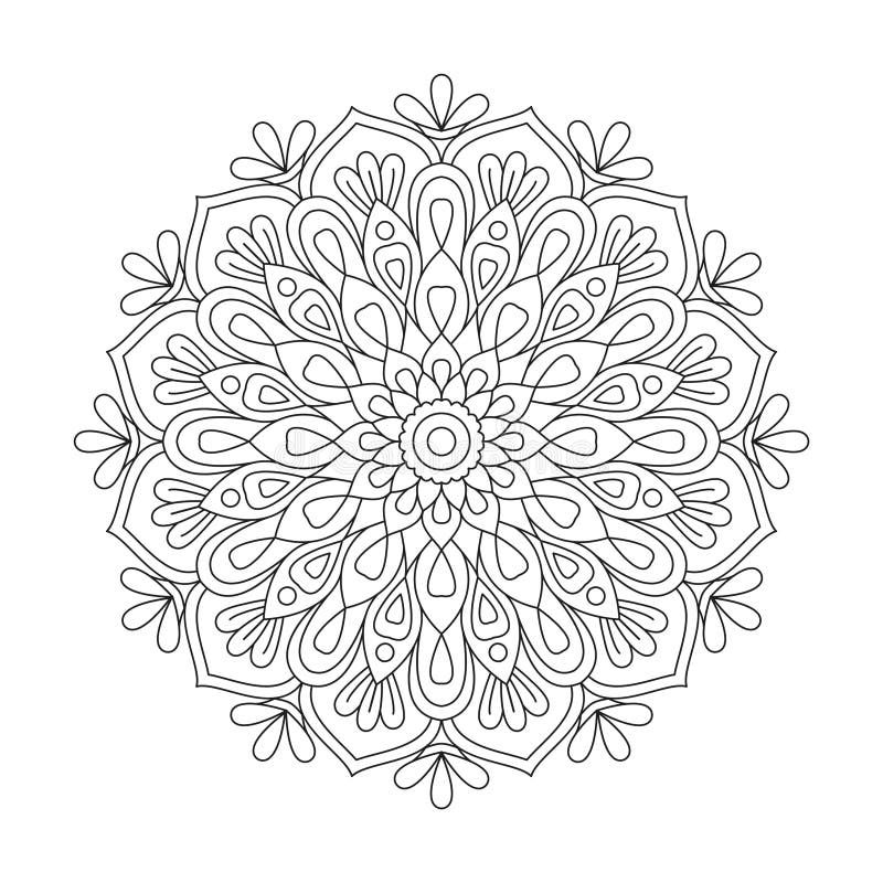 Vector Mandala Relaxation Patterns Unique Design with Nature Style ...
